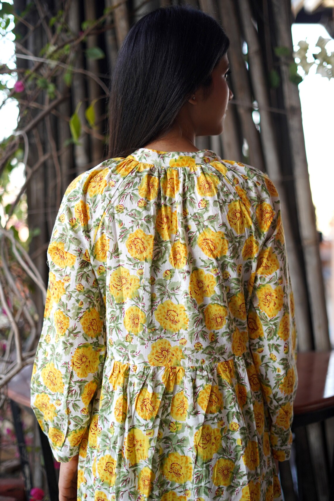 Hand Block Printed Dress, Block Print Dress, Indian Tunics, Hand ...