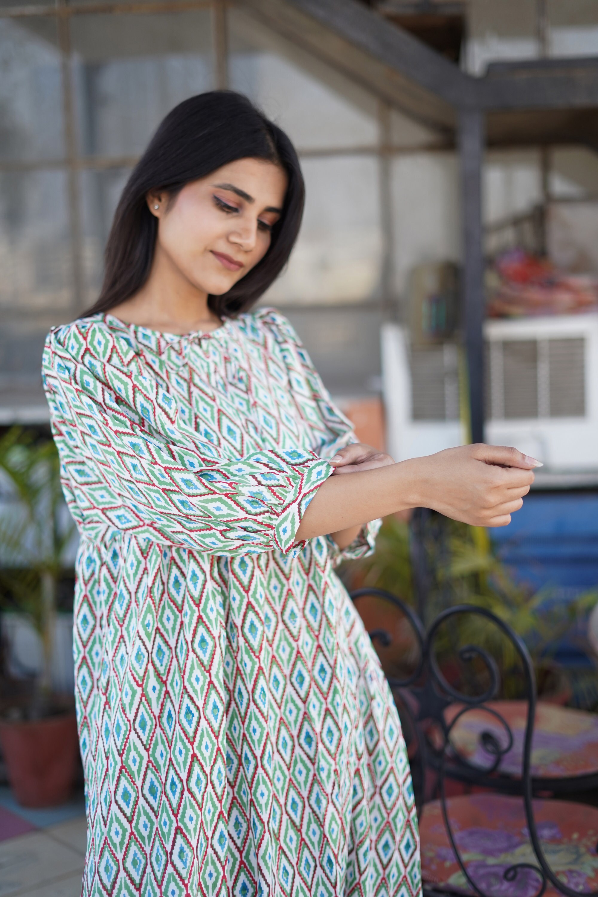 Hand Block Printed Dress Summer Dress Cotton Dress Floral - Etsy