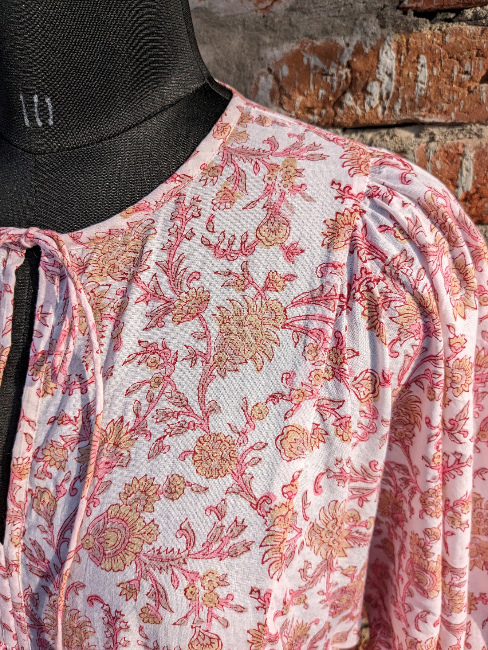 Hand Block Printed Dress Summer Dress Cotton Dress Floral Print ...