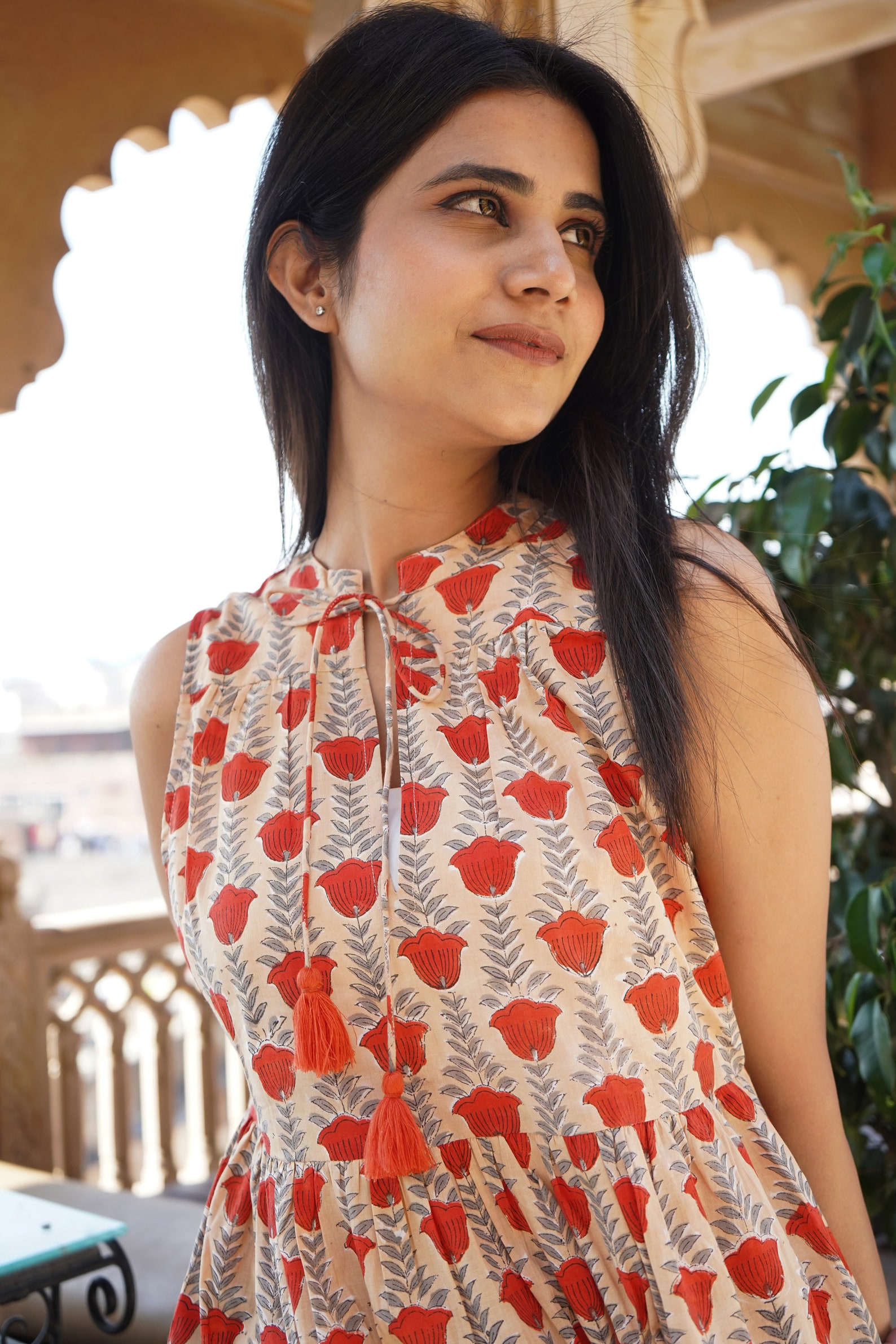 Block Print Dress, Women Cotton Summer Dress, Handblock Print Cotton ...