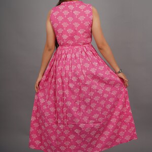 Hand Block Printed Dress| Summer Dress| Cotton Dress| Floral Print ...