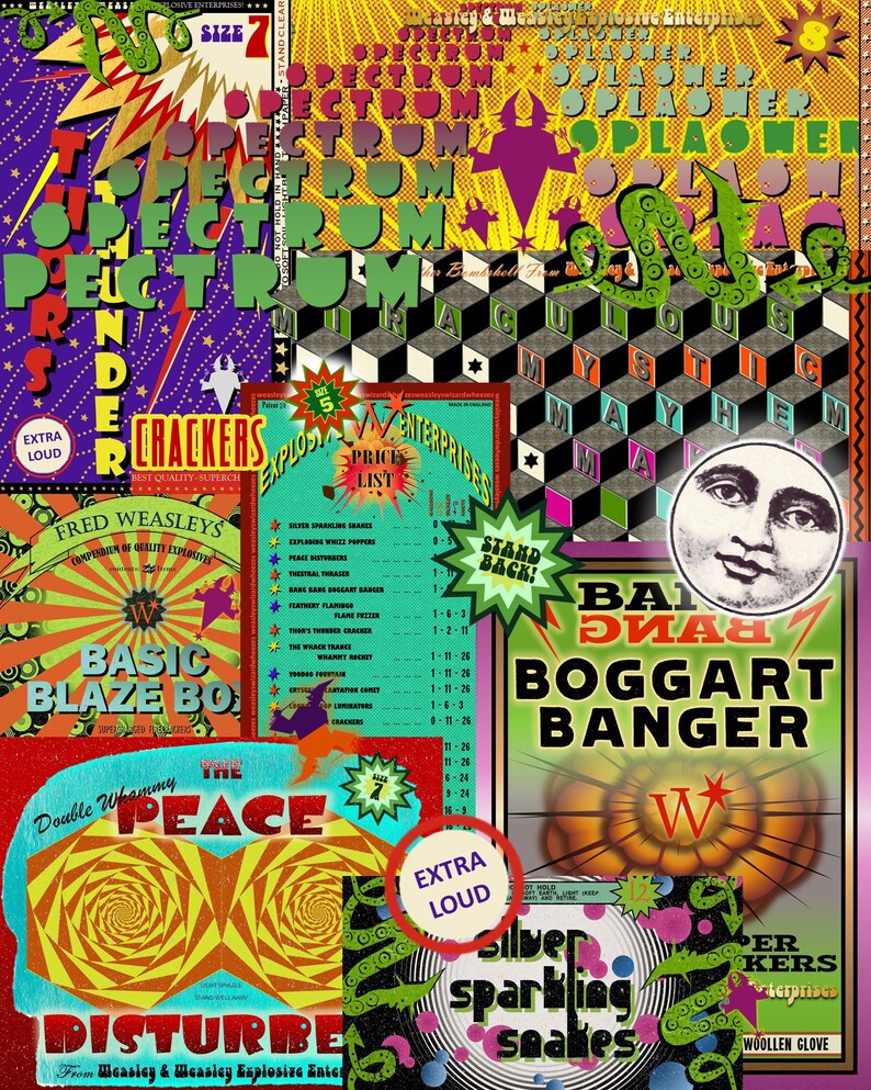 Weasleys' Wizard Wheezes Explosive Enterprises Fireworks Compilation ...