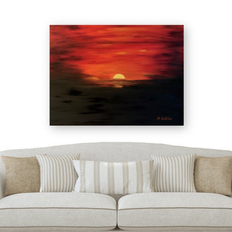 Red Sunset - Etsy