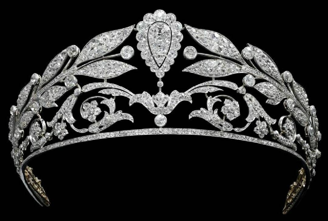 Handmade Sterling Silver Bridal Tiara, American Diamond Wedding Crown ...
