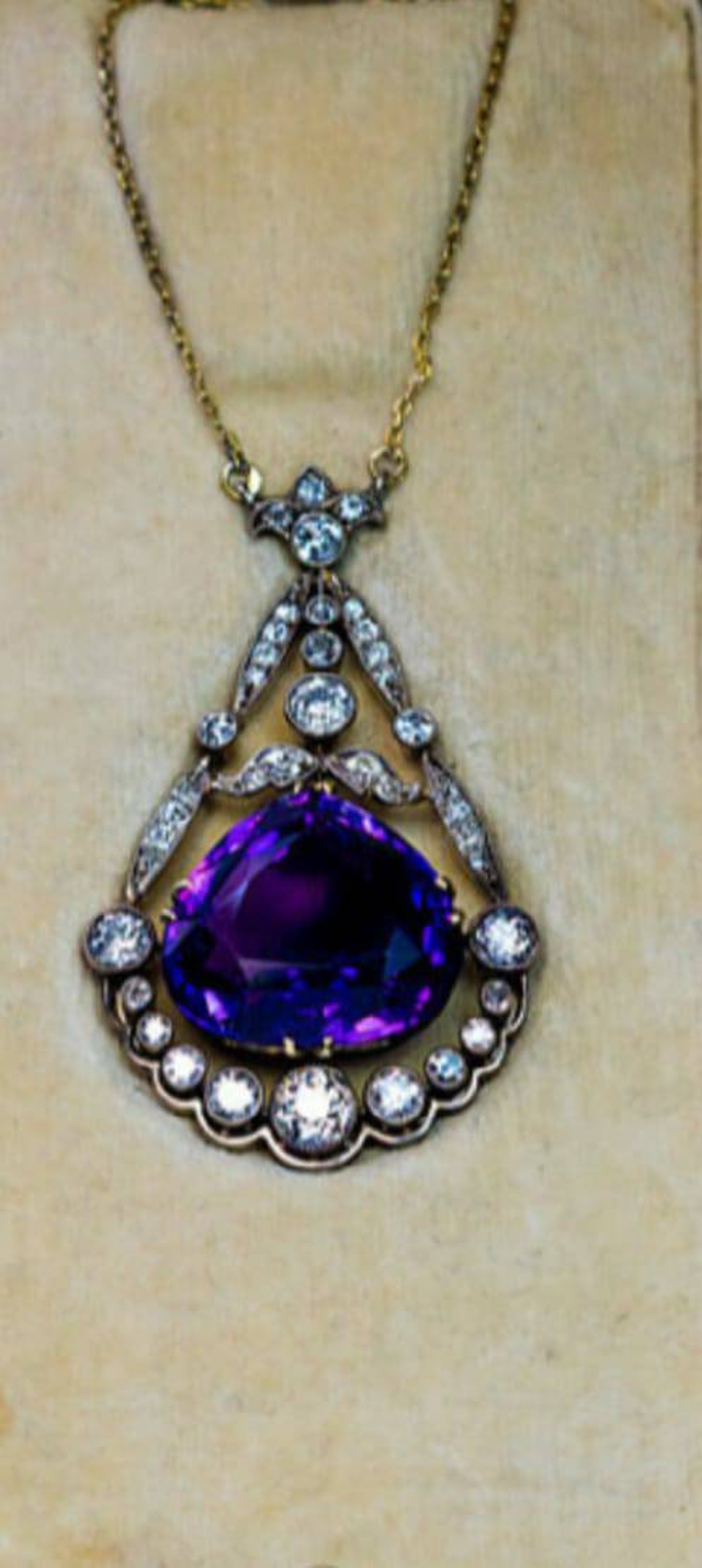 Antique Victorian Rose Cut Diamond and Amethyst Silver | Etsy