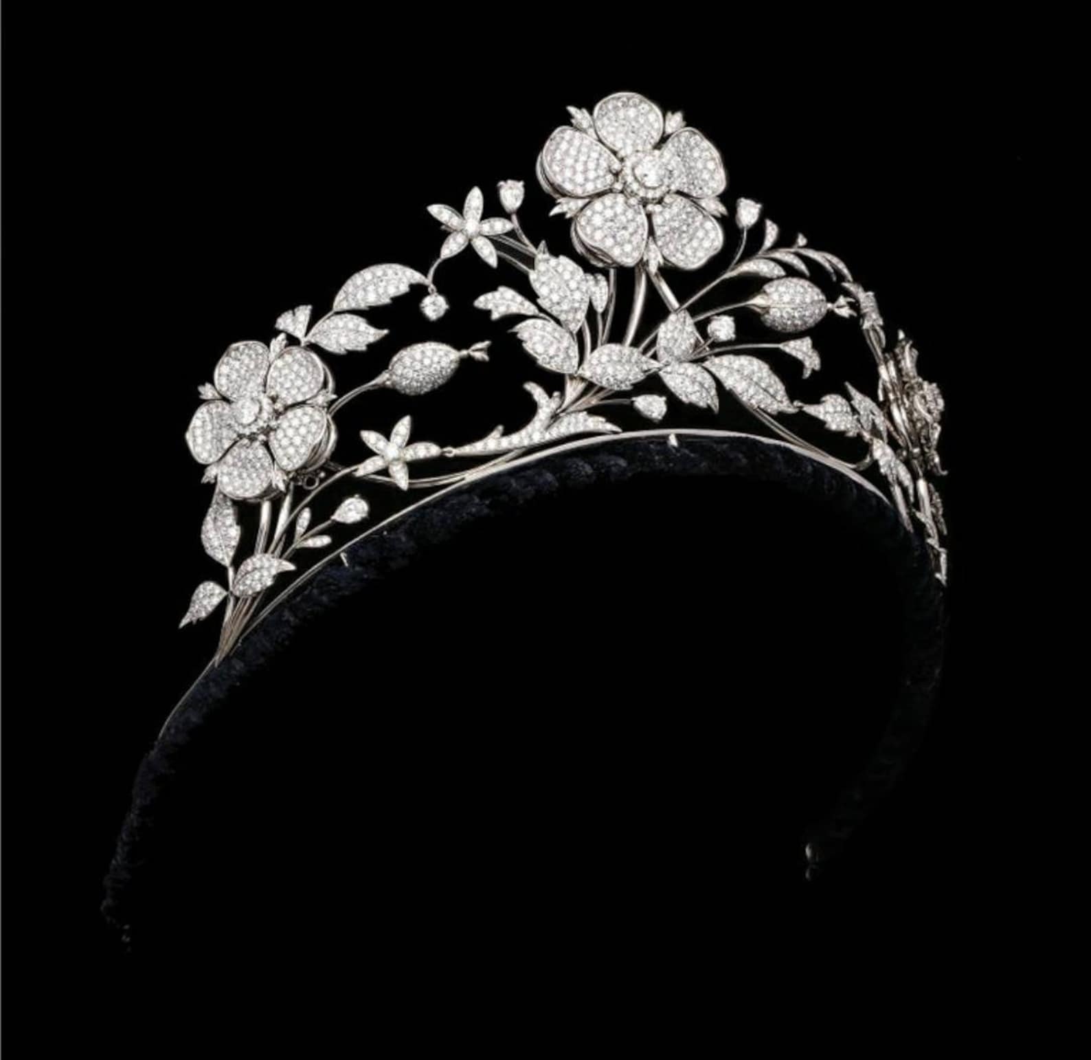 Wedding Crown/rose Cut Diamonds Crown, Silver Purity 92.5 ,handmade ...