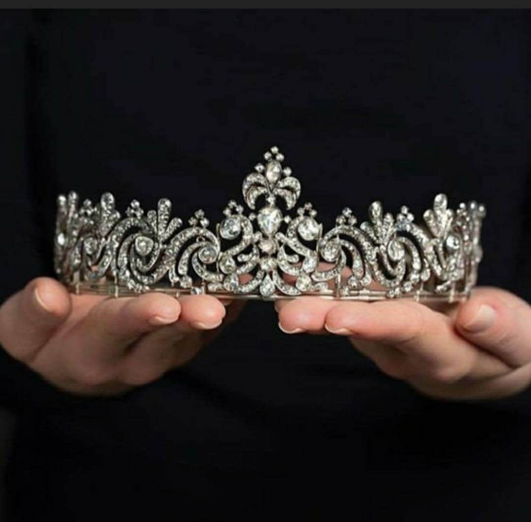Wedding Tiara/rose Cut Diamonds Tiaras, Silver Purity 92.5 ,handmade ...