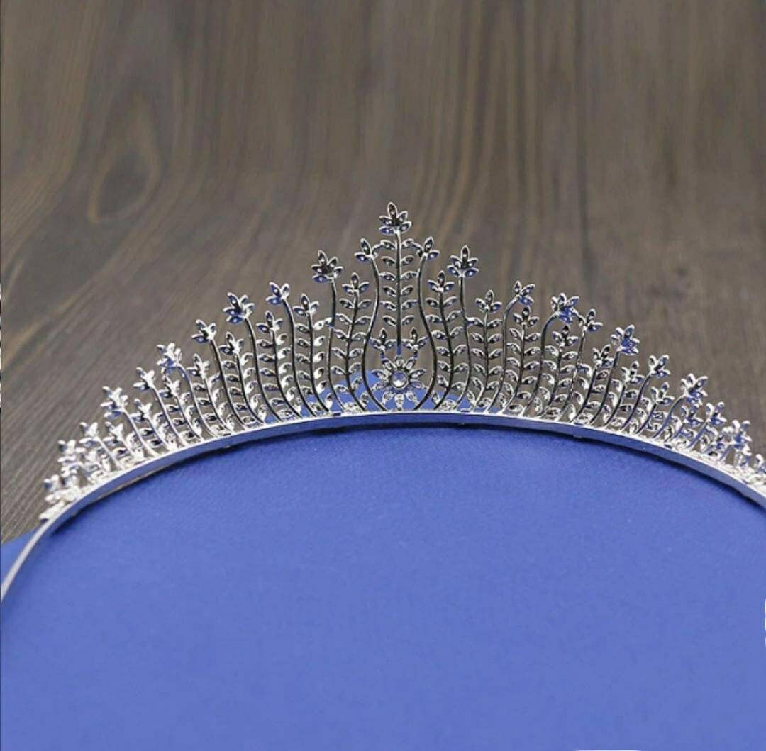 Wedding Tiara, Bridal Tiara Sterling Silver Handmade Tiaras/crown ...