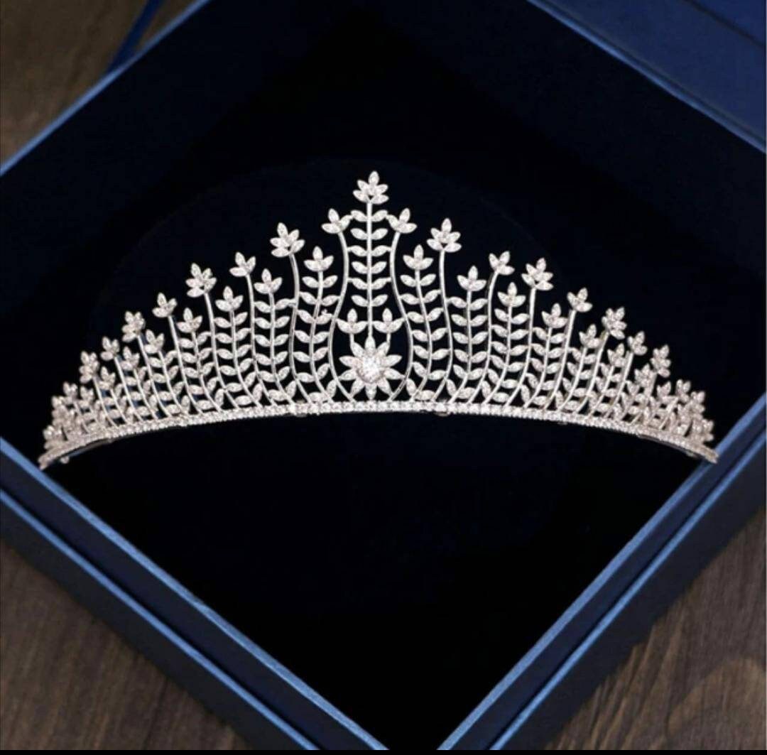 Wedding Tiara, Bridal Tiara Sterling Silver Handmade Tiaras/crown ...