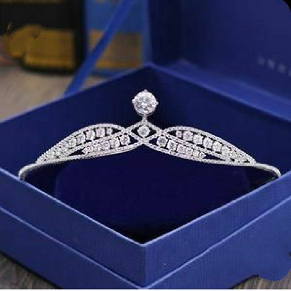 Wedding Tiara, Bridal Tiara Sterling Silver Handmade Tiaras/crown ...