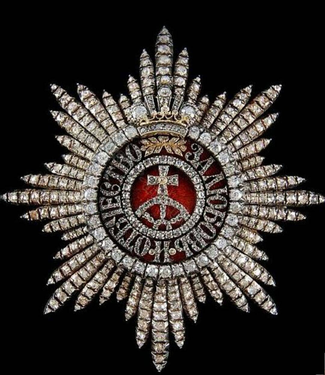 Royal American Diamond Brooch, Red & Blue Enamel, 925 Sterling Silver ...