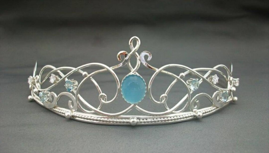 Handmade Aquamarine Sterling Silver Wedding Tiara - Etsy