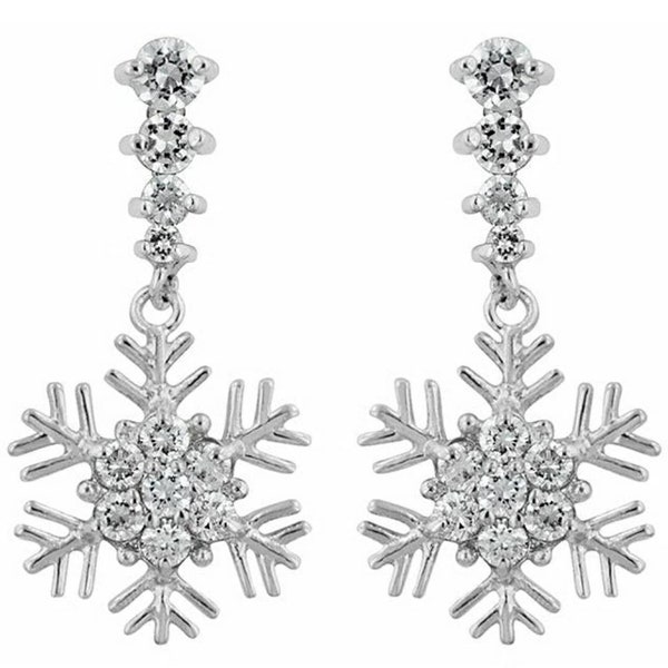 Snowflake Earrings - Etsy
