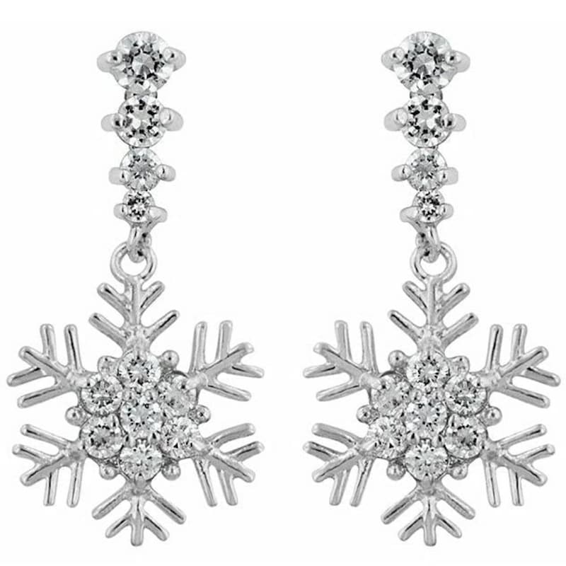 Snowflake Earrings - Etsy