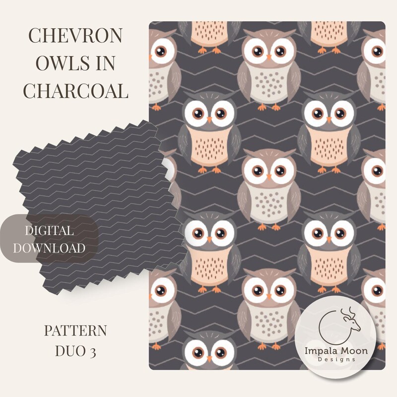 Chevron Owl - Etsy