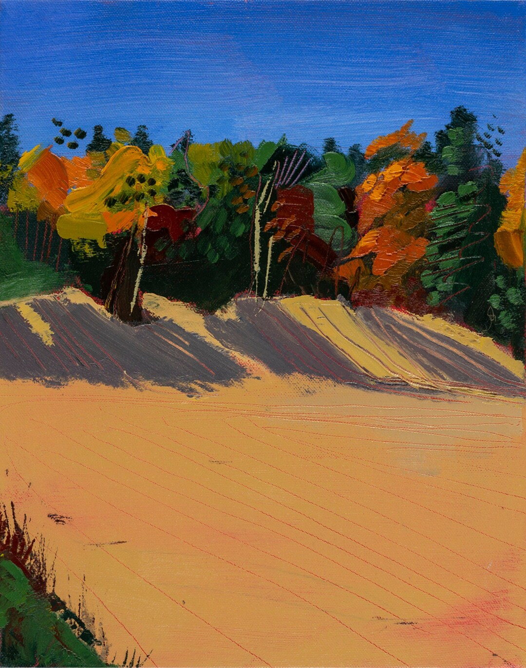 Abstract Landscape Art Print, Wisconsin, Midwest Fine Art Painting ...