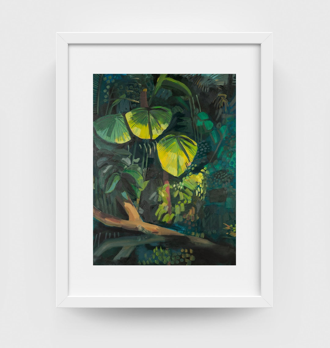 Jungle Print burning the Chaff Print of Oil Painting - Etsy