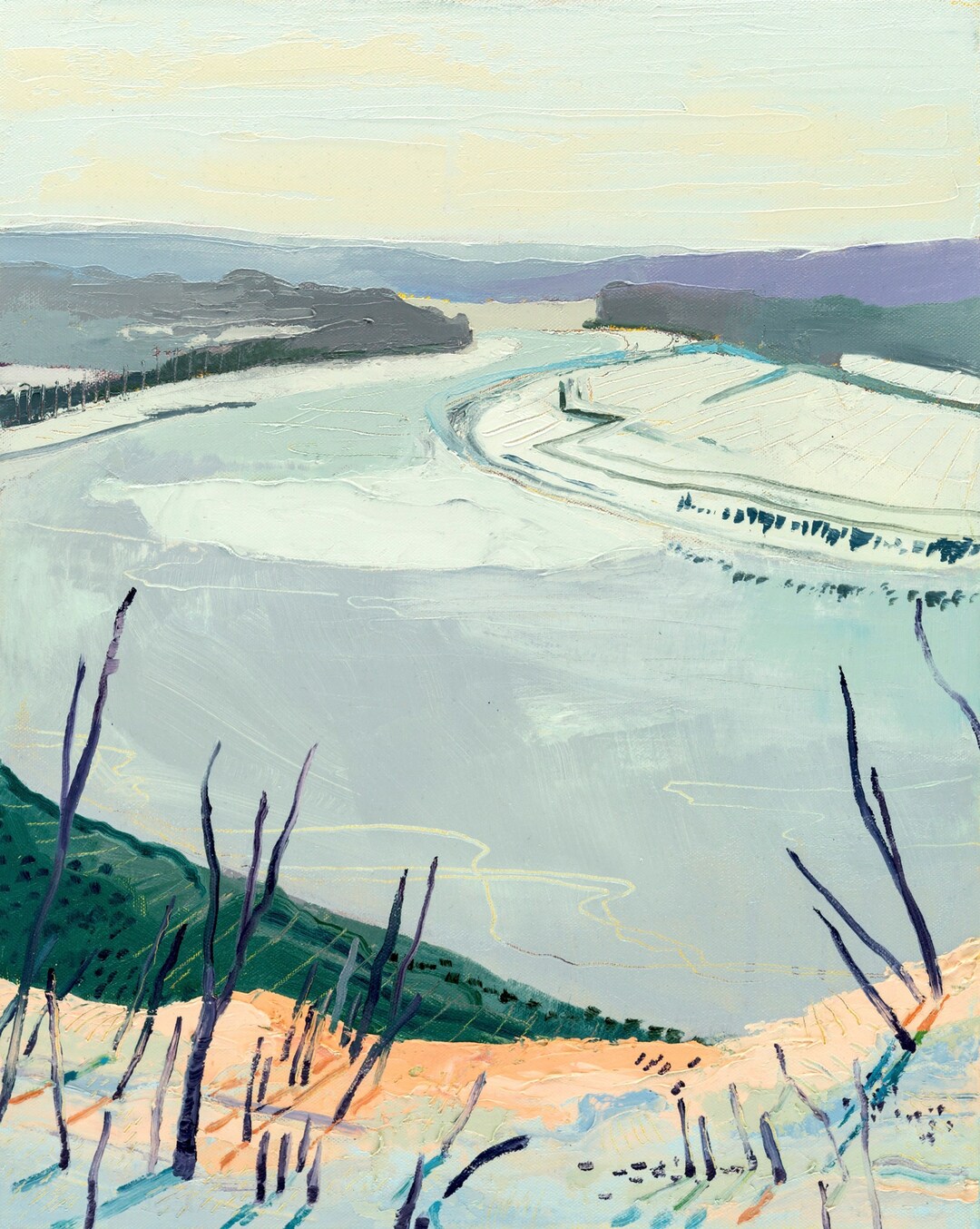 Landscape Art Print, Minnesota, Midwest Fine Art Painting Print, Indian ...