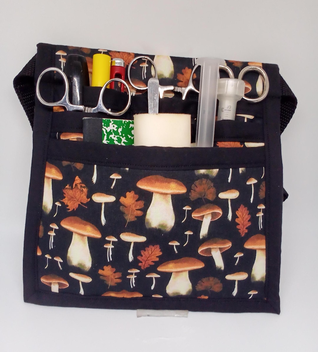 Mushrooms,nurse Vet Tech Organizer 6 Pocket Vet Tech Hip Pack,nurse ...