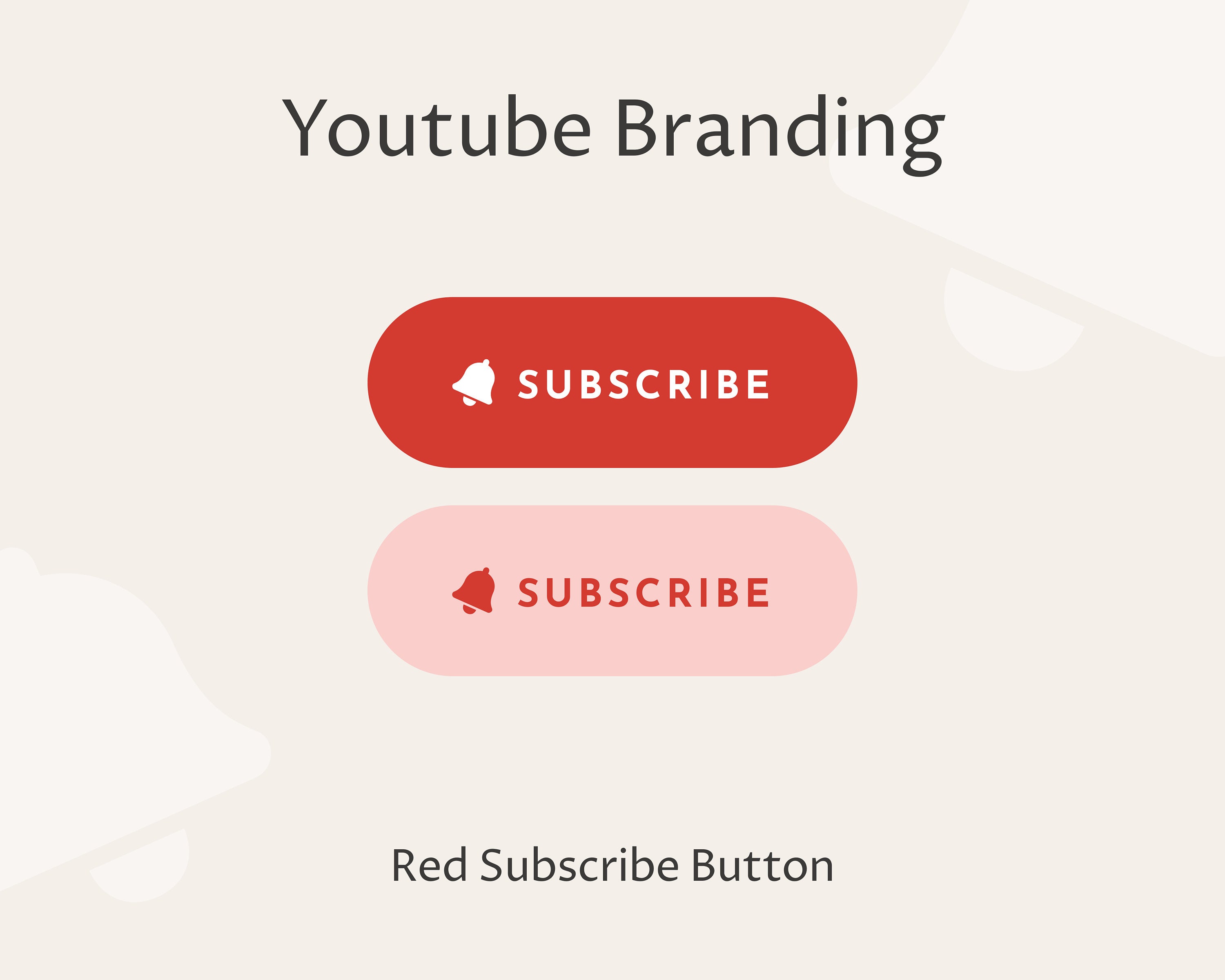 Red Youtube Subscribe Button · Subscribe Button · Youtube Branding ...