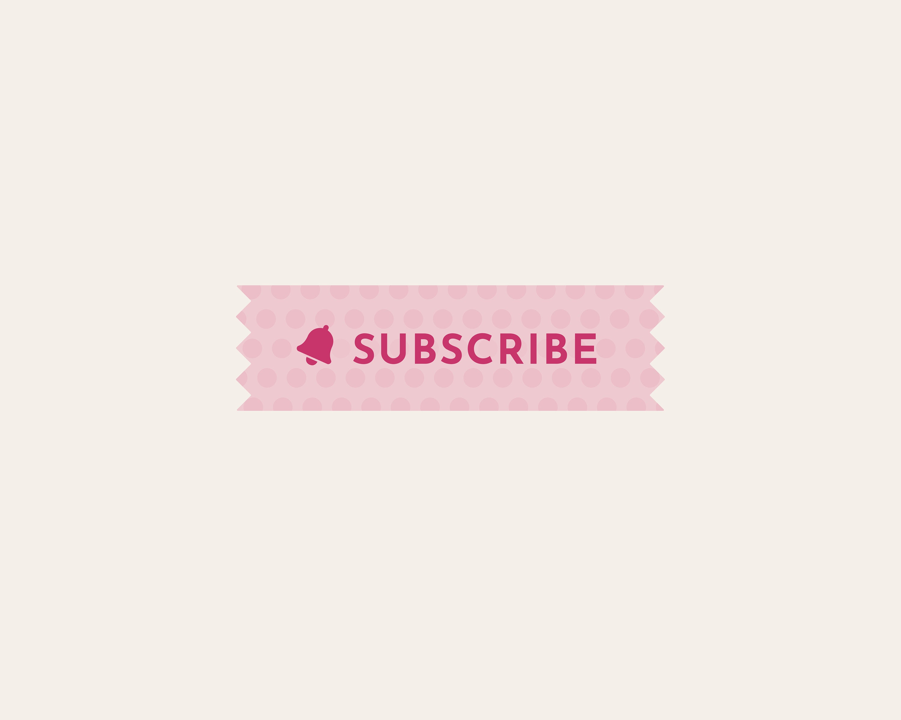 Pink Youtube Subscribe Button · Dotted Youtube Subscribe Button ...