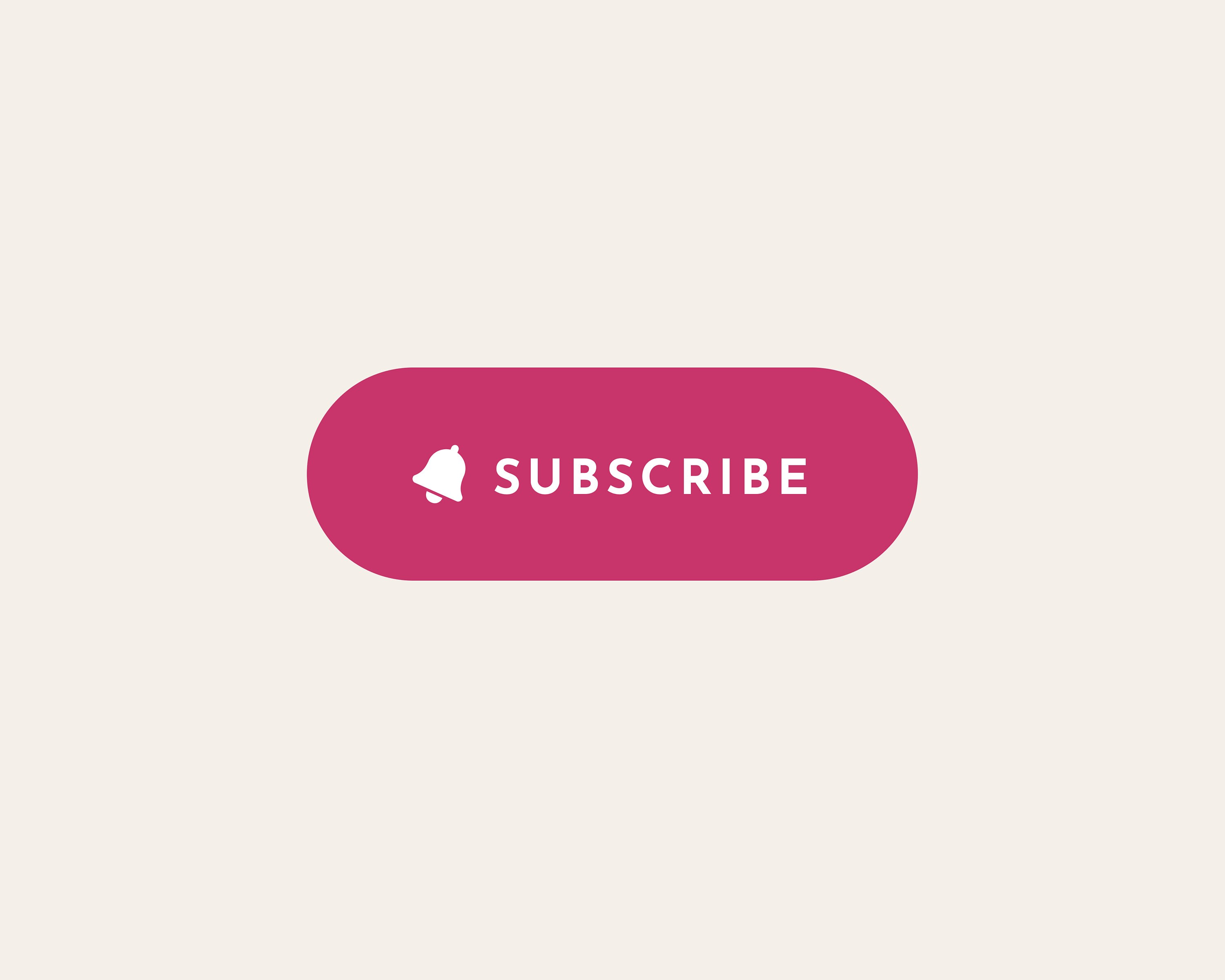Pink Youtube Subscribe Button Youtube Subscribe Button Youtube Branding ...