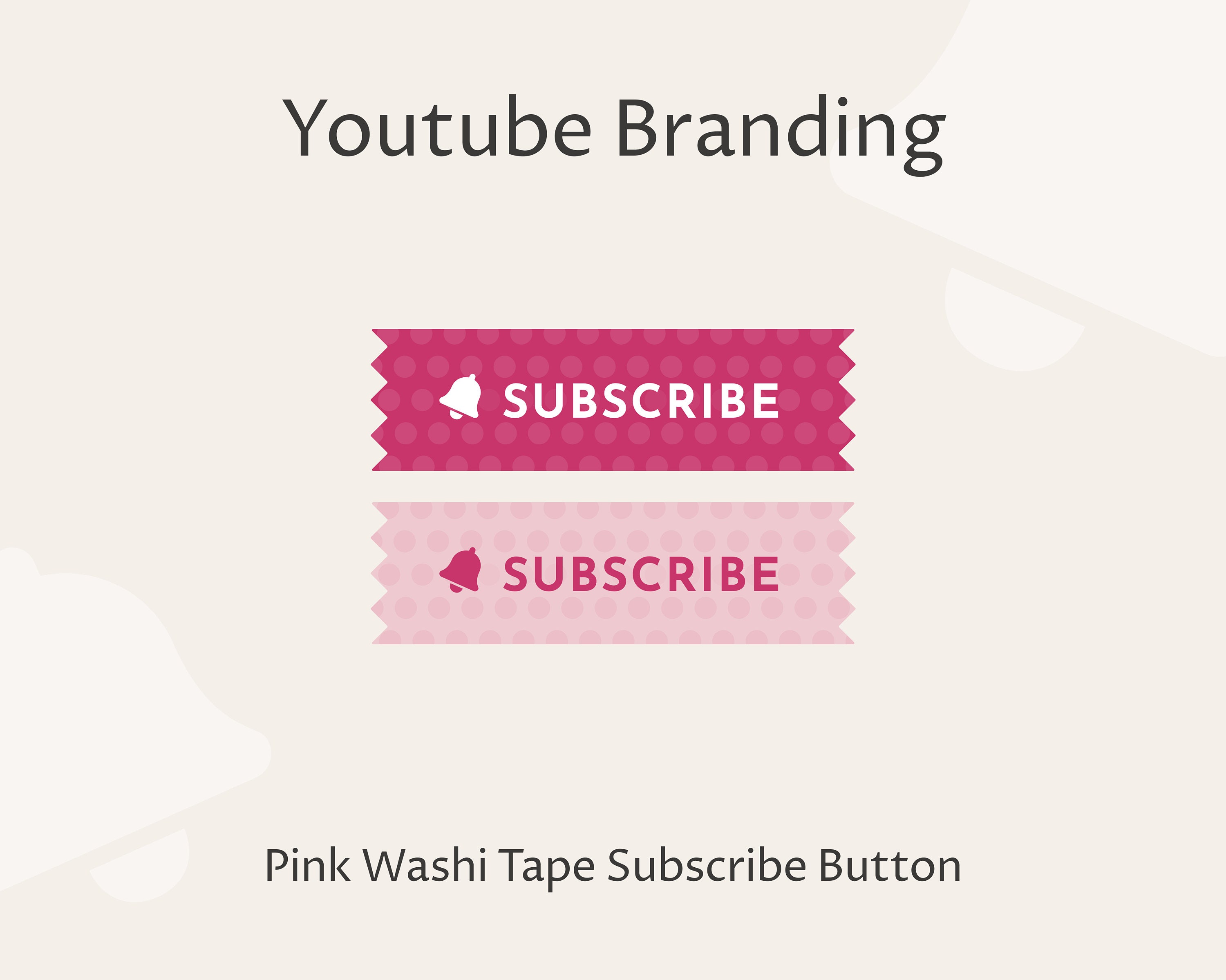 Pink Youtube Subscribe Button · Dotted Youtube Subscribe Button ...