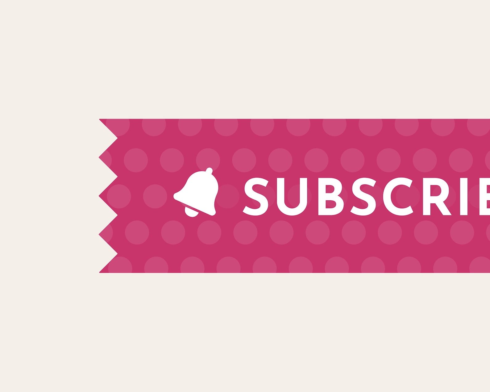 Pink Youtube Subscribe Button Dotted Youtube Subscribe - Etsy