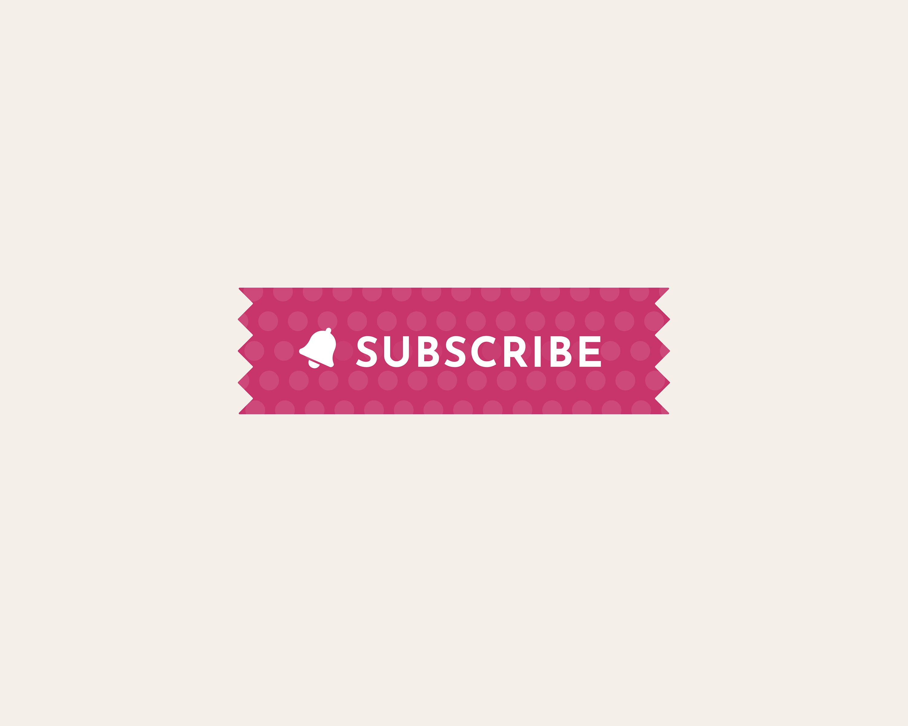 Pink Youtube Subscribe Button · Dotted Youtube Subscribe Button ...
