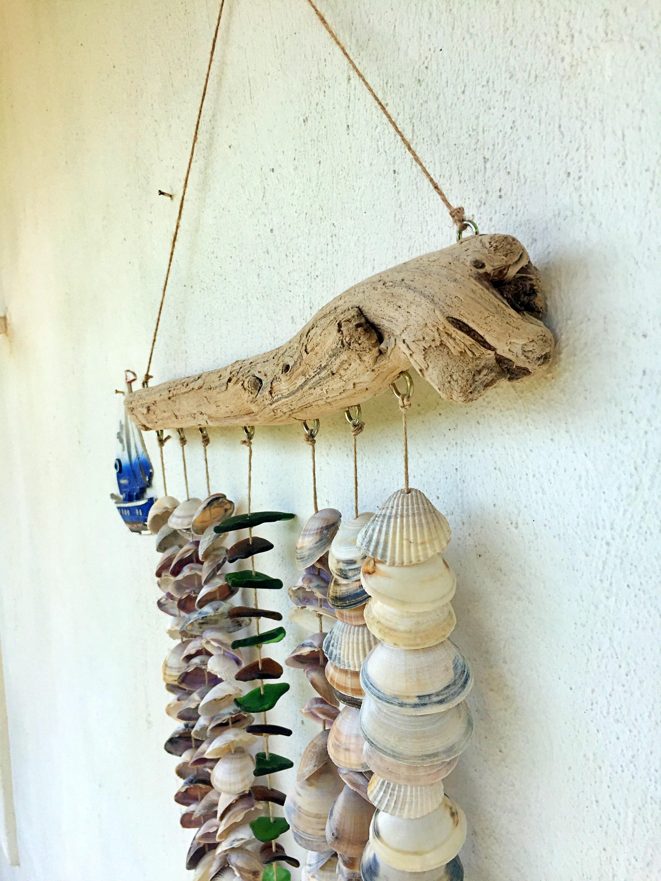 Seashell Wall Hanging, Wall Hangings, Nautical Wall Hanging, Coastal ...