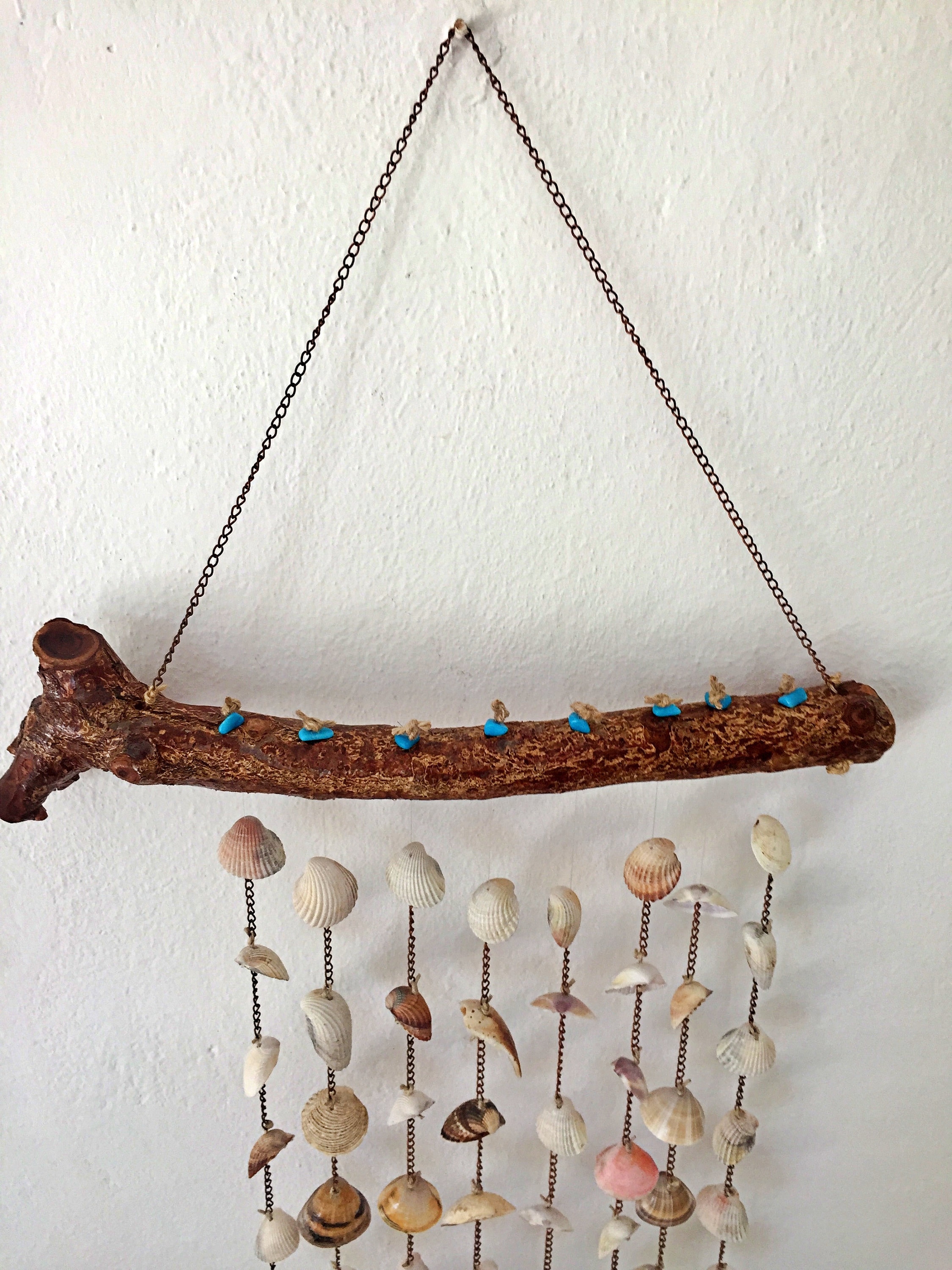 Seashell Wall Hanging, Seashell Mobile, Beach House Decor, Nautical ...