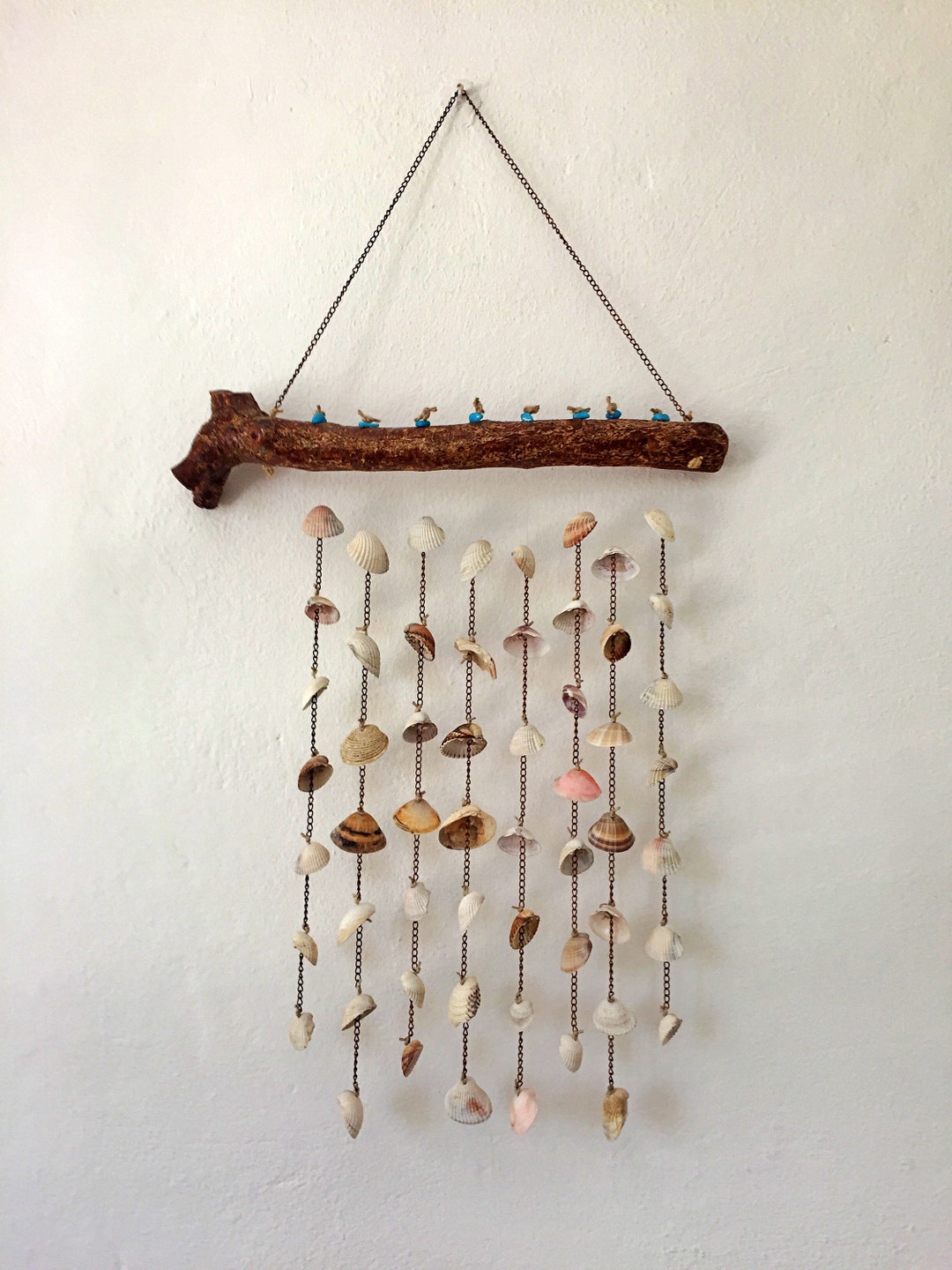 Seashell Wall Hanging, Seashell Mobile, Beach House Decor, Nautical ...