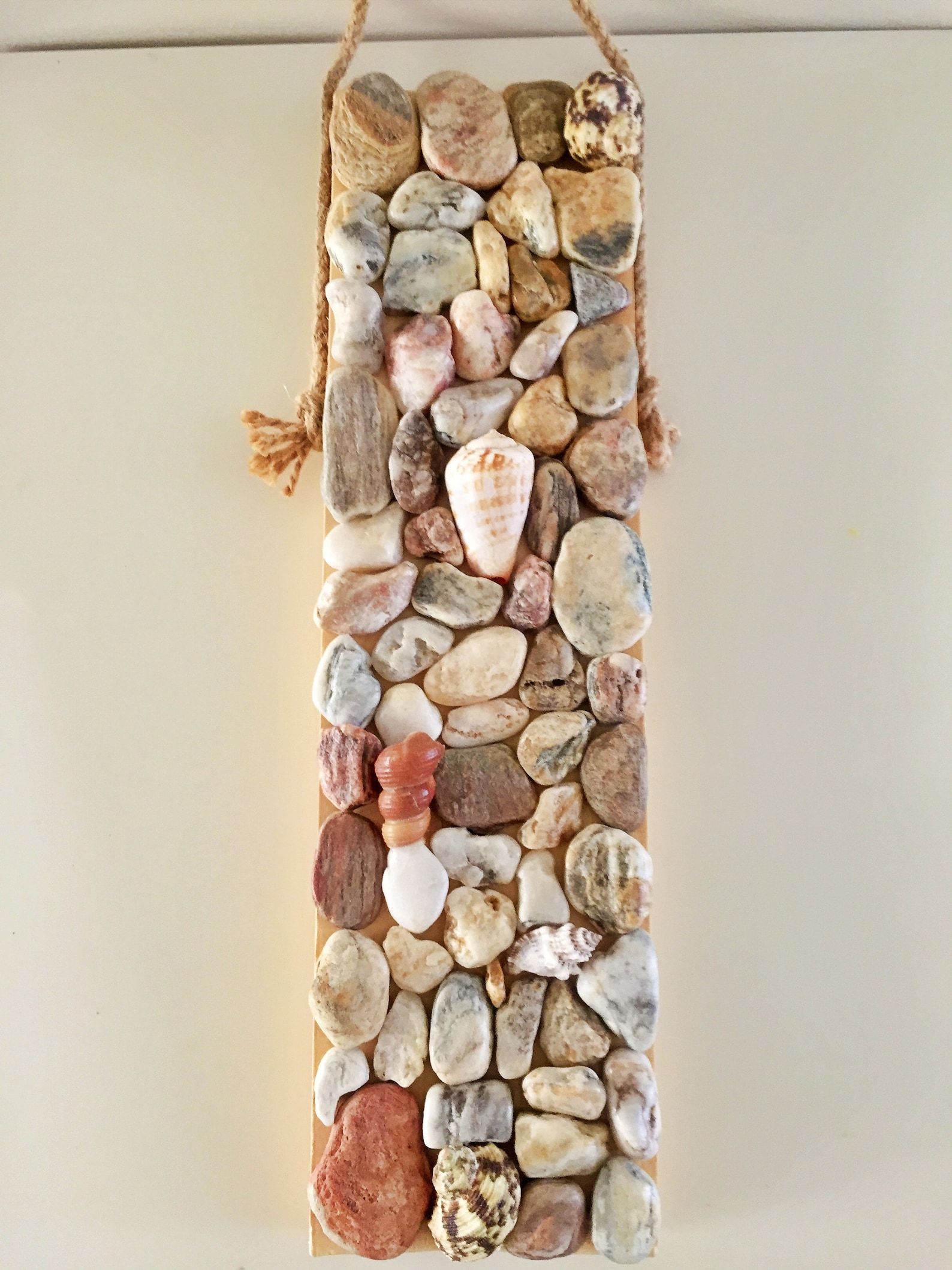 Seashells Wall Hanging,seashell Art,wood Wall Decor,seashell Decor Wall ...