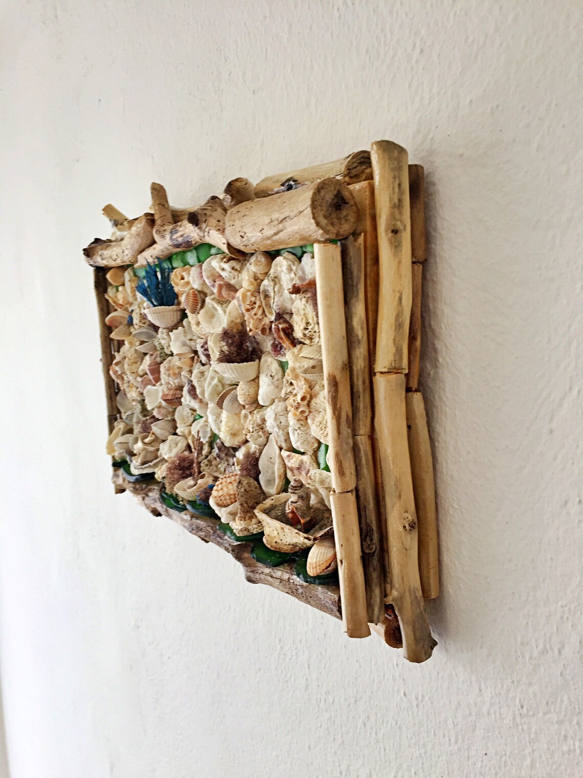 Wall Hanging,sea Glass Wall Hanging,seashells Wall Hanging,driftwood ...