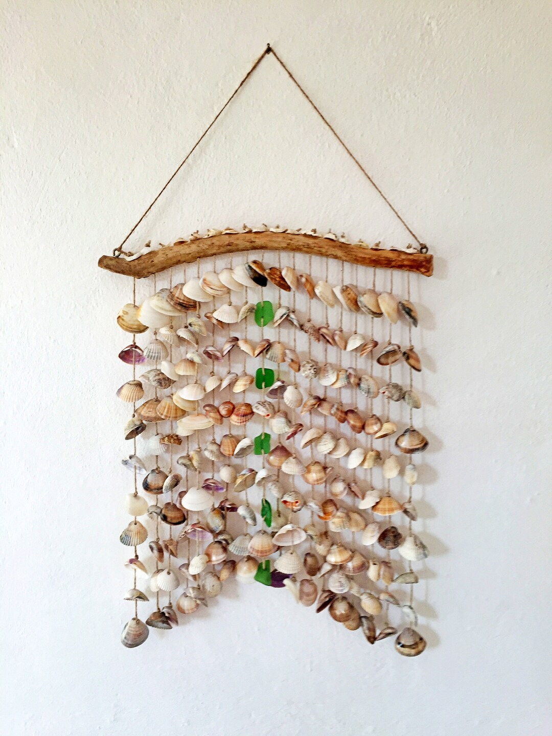Seashells Wall Hanging Sea Glass Wall Hanging Driftwood Wall Etsy