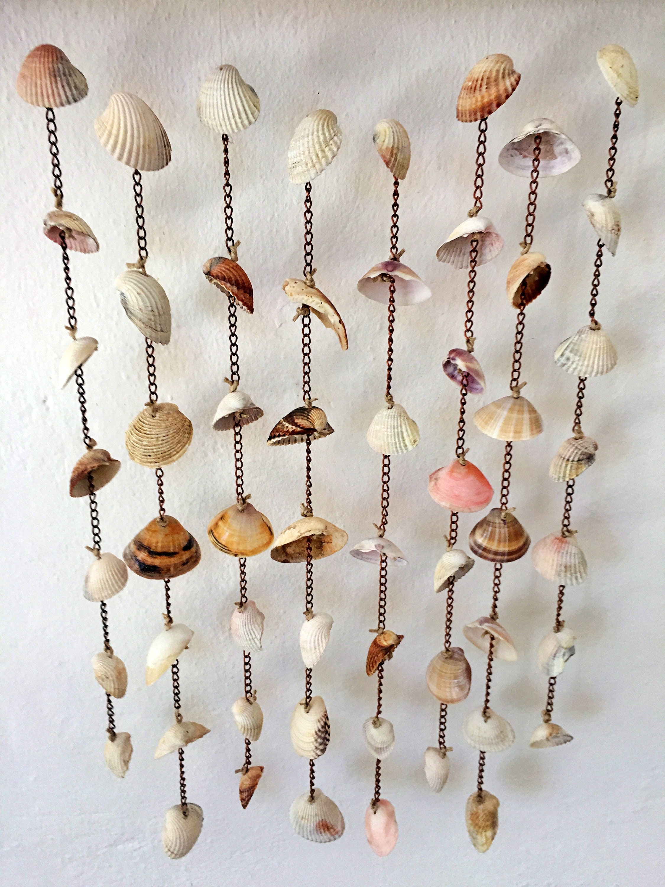 Seashell Wall Hanging, Seashell Mobile, Beach House Decor, Nautical ...
