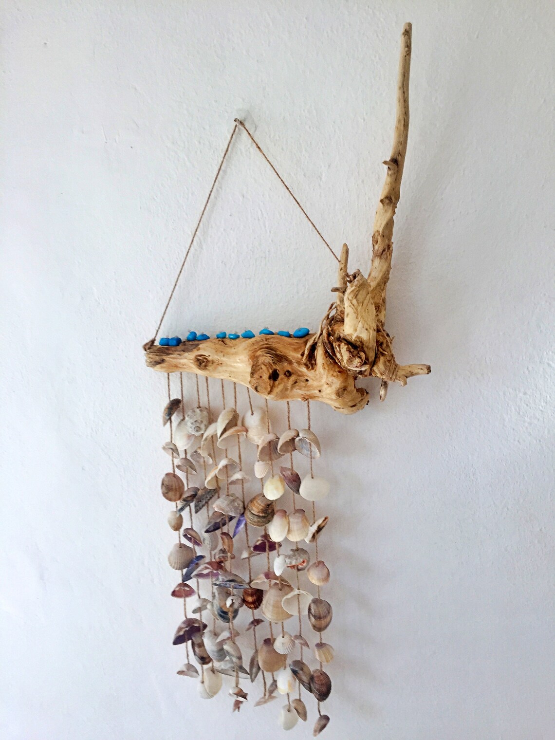 Sea Shell Mobile, Beach Decor, Ocean Mobile, Boho Wall Decor, Windchime ...
