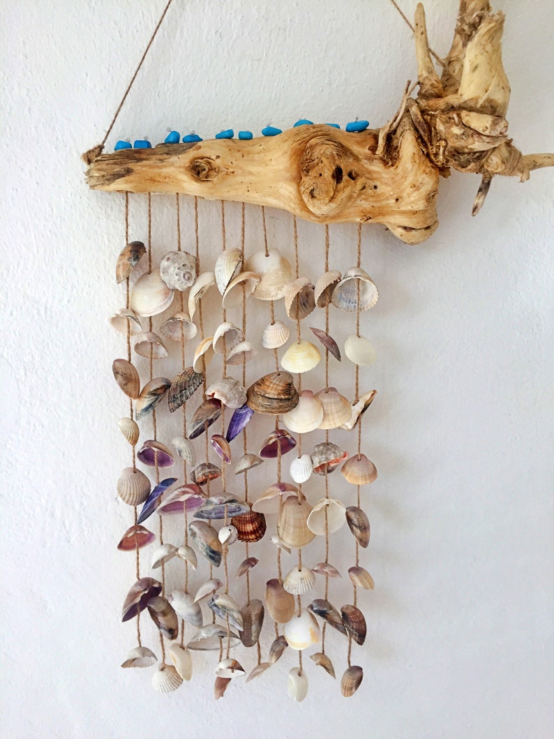 Sea Shell Mobile, Beach Decor, Ocean Mobile, Boho Wall Decor, Windchime ...