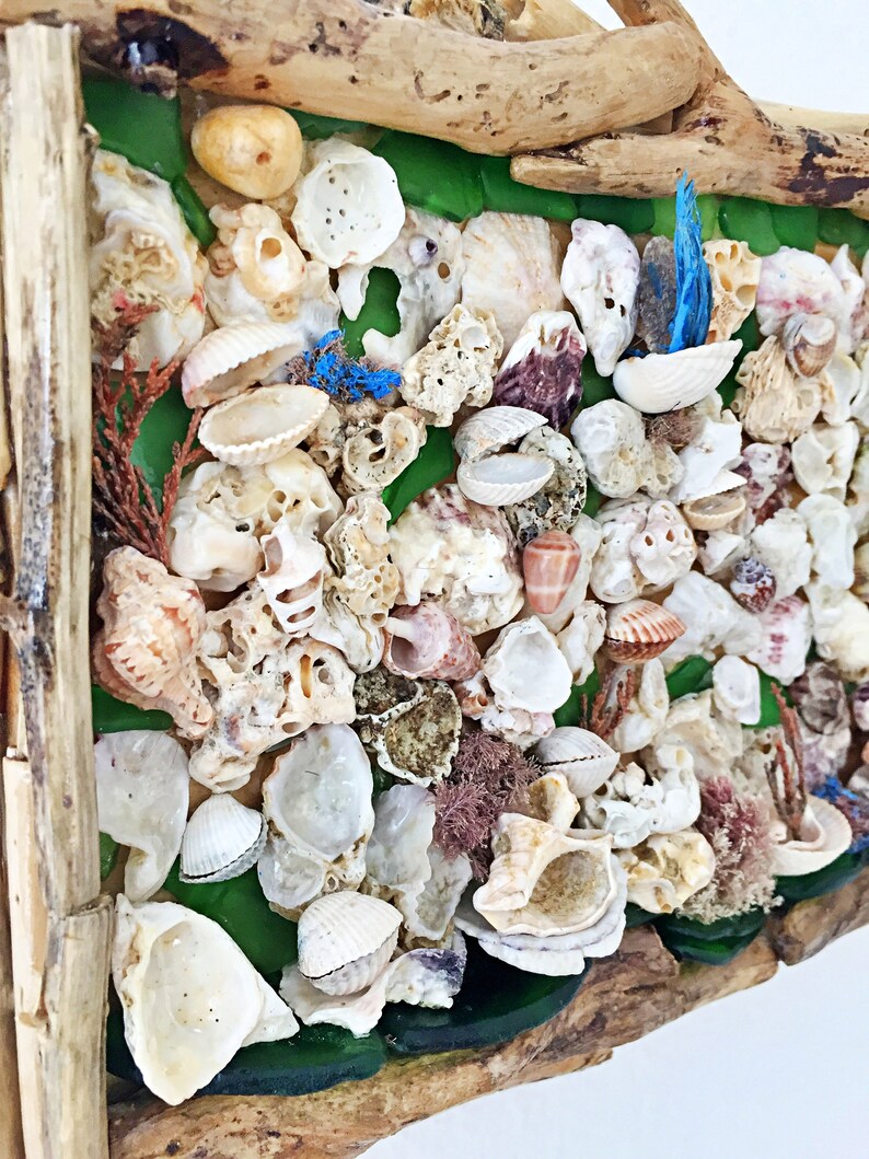 Wall Hanging,sea Glass Wall Hanging,seashells Wall Hanging,driftwood ...