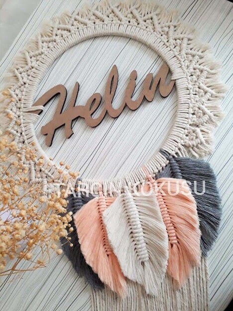 Custom Macrame Wall Hanging, Personalized Name Decor, Baby Name Wall ...