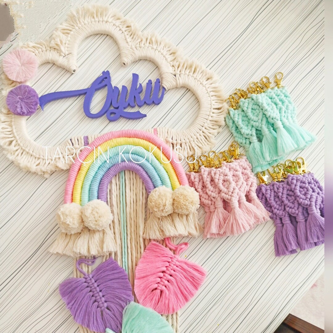 Macrame Cloud Wall Hanging,door Ornament Baby Room, Baby Room Decor ...