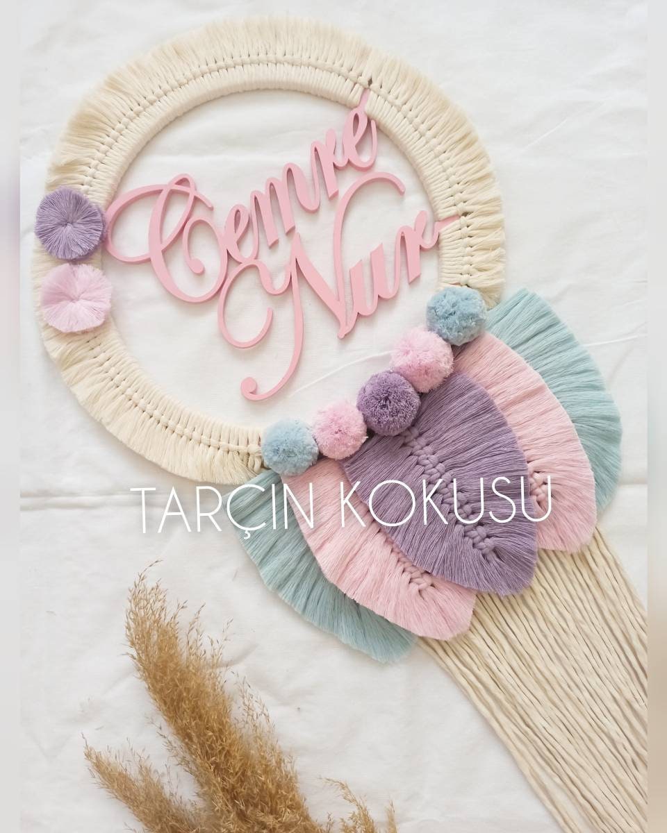 Custom Macrame Wall Hanging, Personalized Name Decor, Baby Name Wall ...