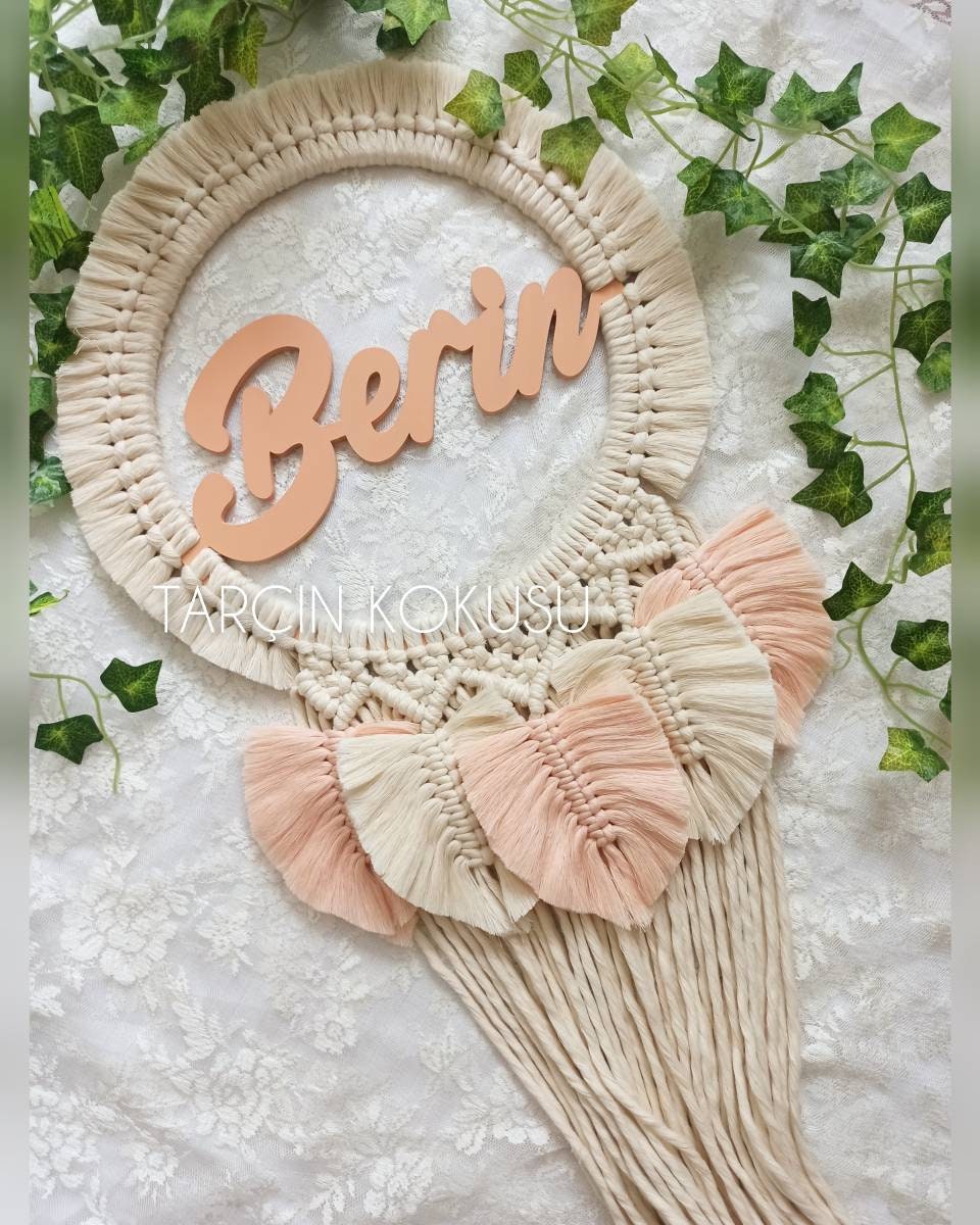 Custom Macrame Wall Hanging, Personalized Name Decor, Baby Name Wall ...