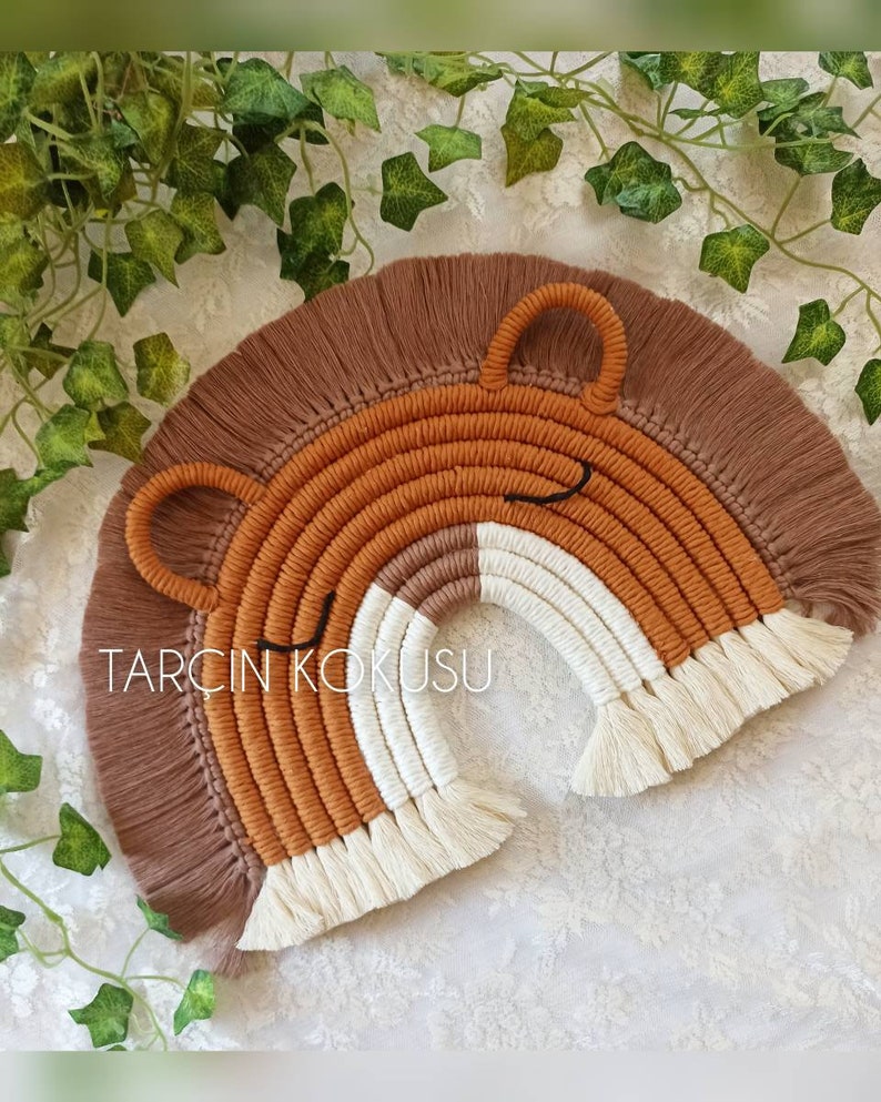 Macrame Lion Macrame Animal Safari Nursery Jungle Nursery - Etsy