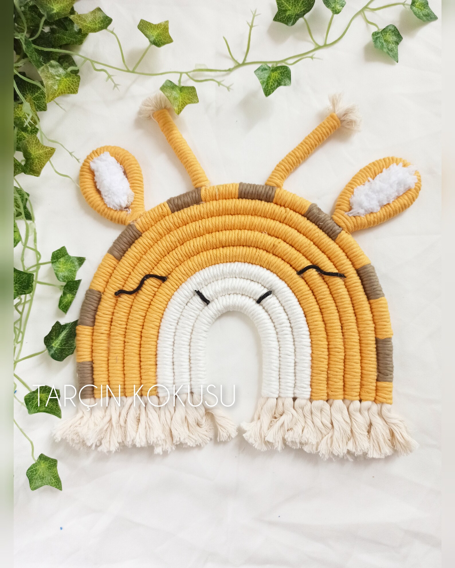 Deer Macrame Rainbow, Macrame Wall Hanging, Macrame Animals, Babyroom ...