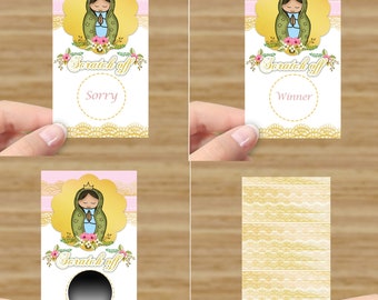 Praying Boy Rosary Religious First Communion Party Scratch off - Etsy