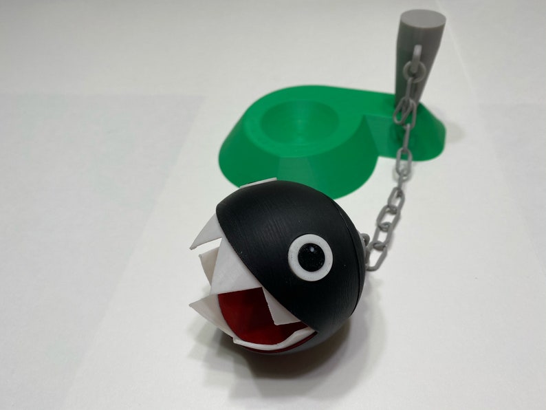 Chain Chomp 3D printed figure with mound | Etsy