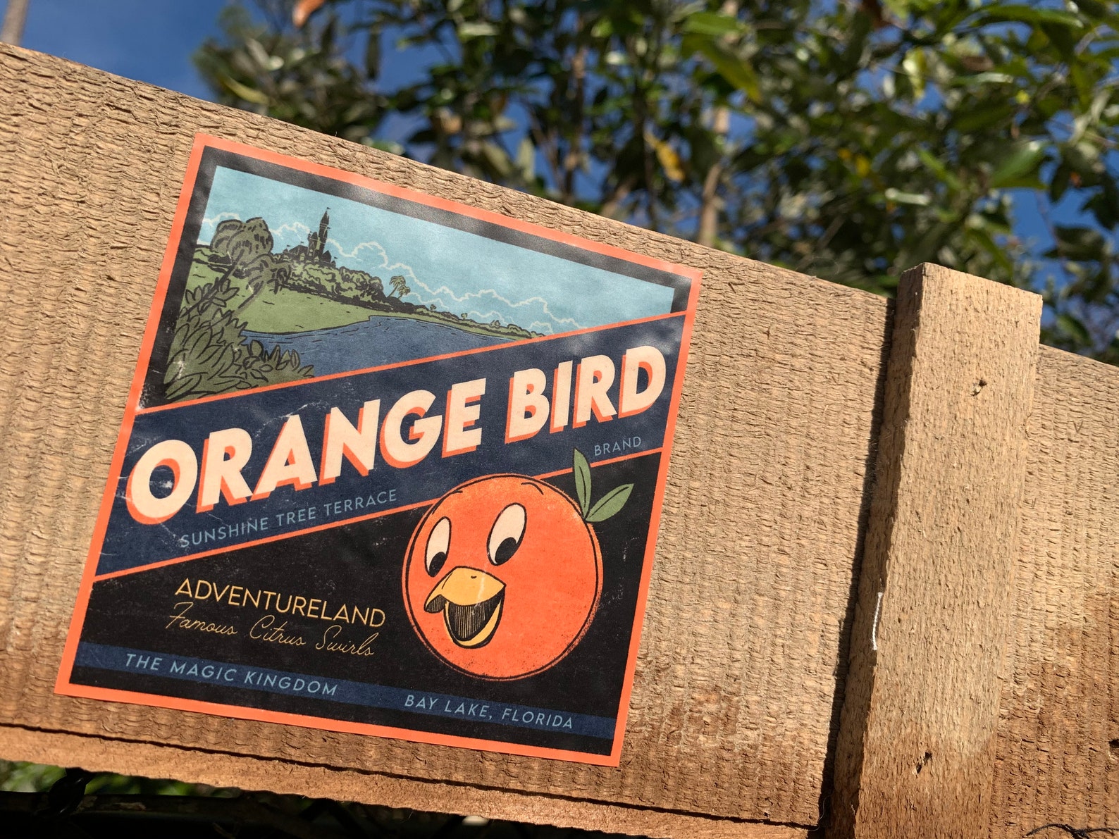 Orange Bird Citrus Label vinyl Sticker - Etsy
