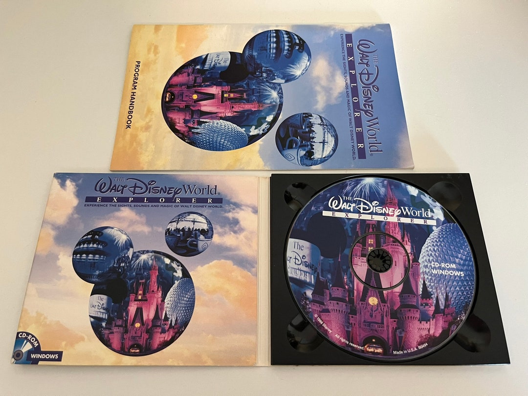 Walt Disney World Explorer Interactive CD-ROM 1996 - Etsy