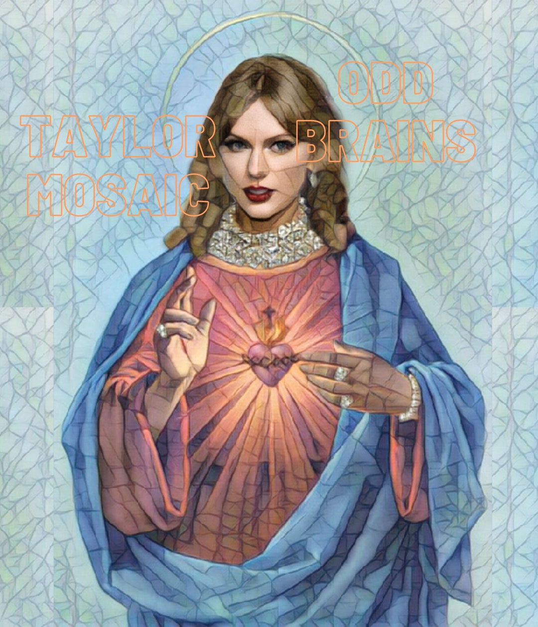 Taylor Swift Saint Pop Celebrity Parody File Portrait Print Photo ...